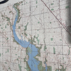 1955 Map of Mccordsville, Indiana and Geist Reservoir 22 X 29 Inches - Etsy