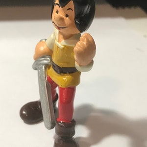 Smurf Friend Johan With Sword Pvc Toy Figurine 1978 Etsy