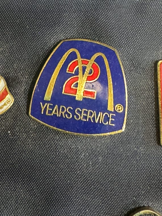 1970's Rare McDonalds 2 Years Service McDonalds Emplo… - Gem