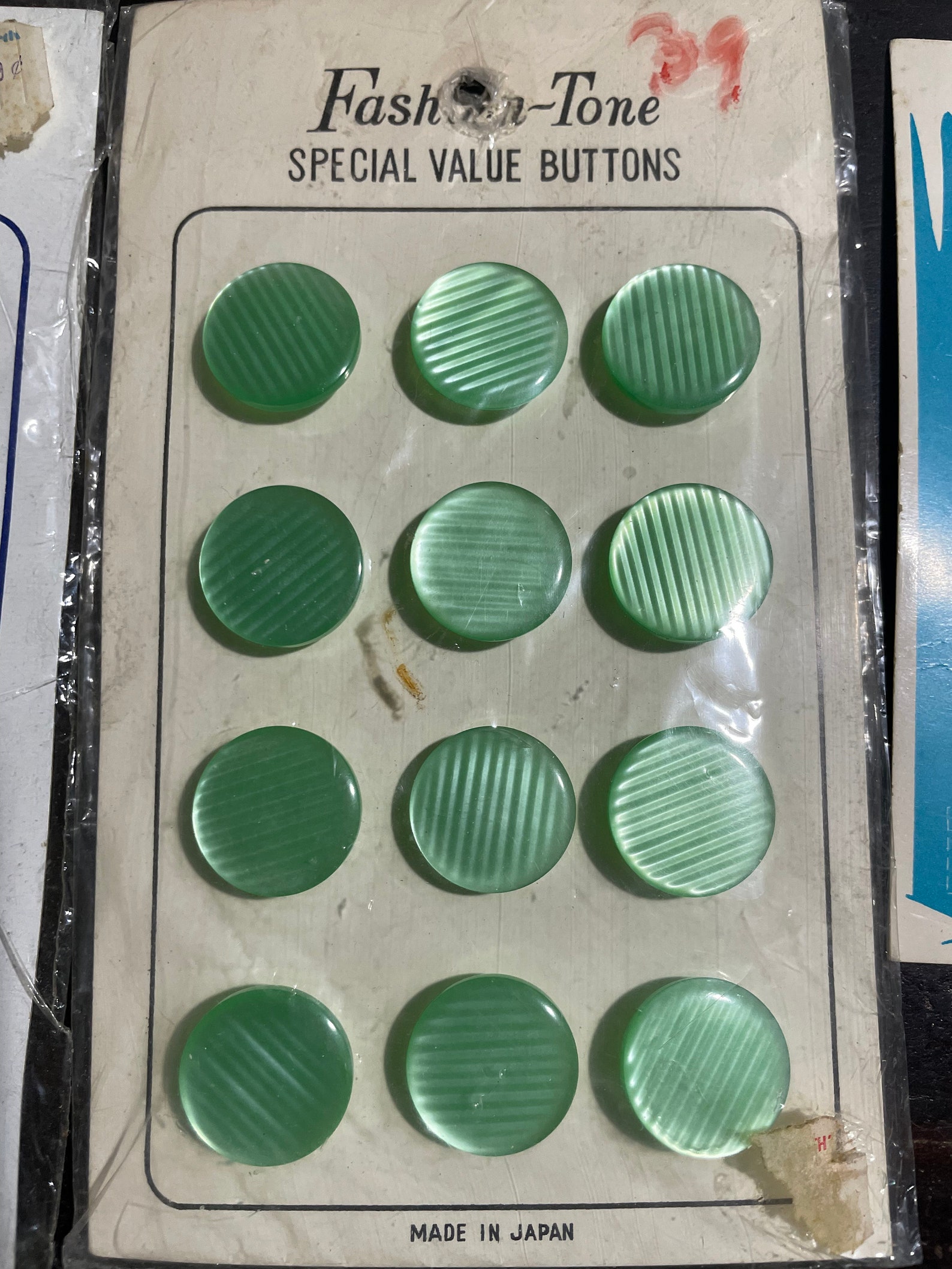 1940's 1950's Buttons on Original Store Cards | Etsy