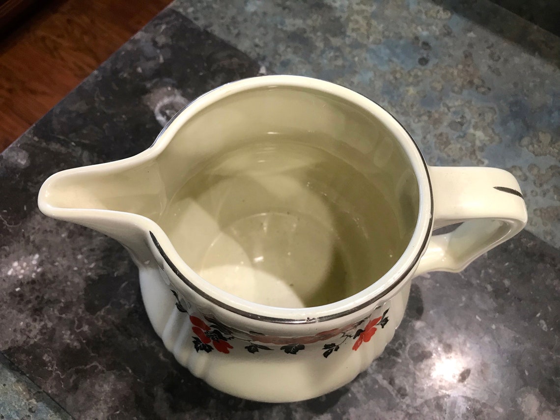 Vintage Hall China Red Poppy Water Jug Pitcher - Etsy