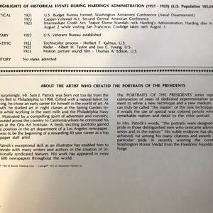 29th President Warren G Harding Color Portrait 11 X 14 Published in ...