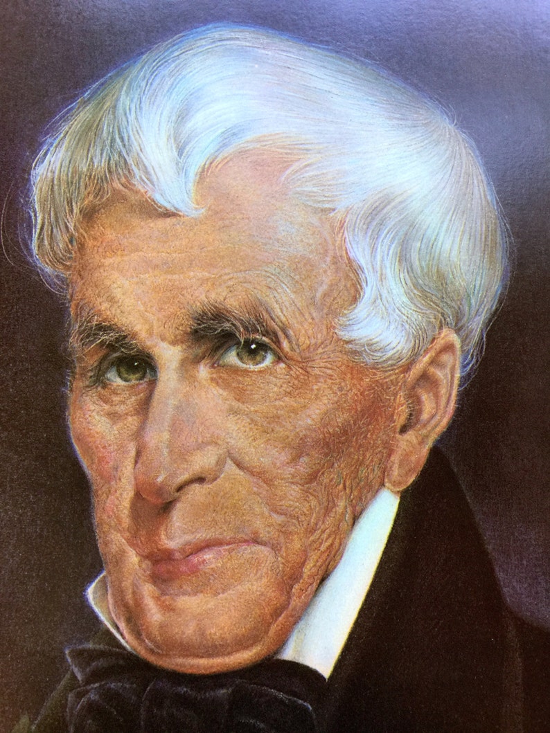 9th President William H Harrison Color Portrait 11 X 14 Published in ...