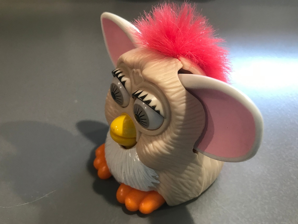 Vintage 1998 Mcdonalds Tan Furby With Red Hair Toy - Etsy