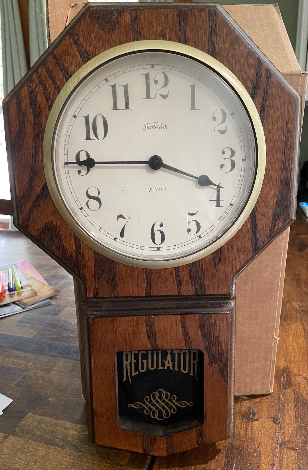 1970s Sunbeam Regulator Quartz Wall Clock - Etsy