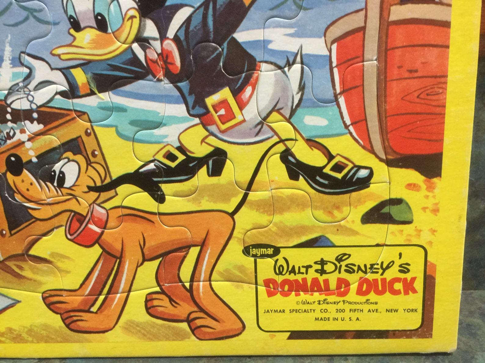 Vintage Mickey Goofy Pluto and Goofy Treasure Hunters Jaymar | Etsy