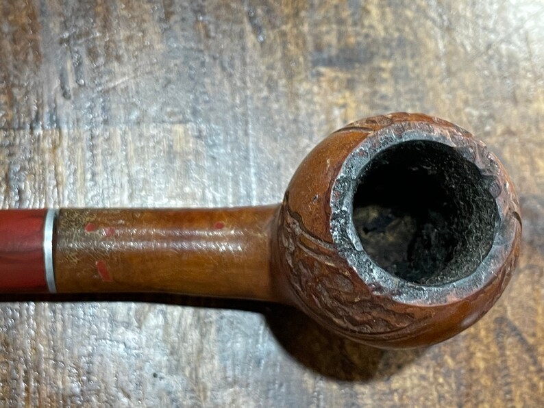 Carved Yello Bole Century Imported Briar Pipe | Etsy