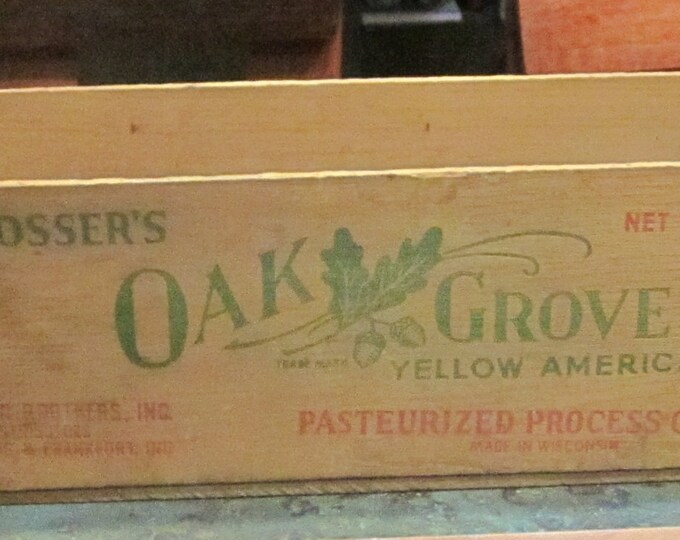 Vintage Schlosser's Brother's Oak Grove Yellow American Cheese Box 1950 ...