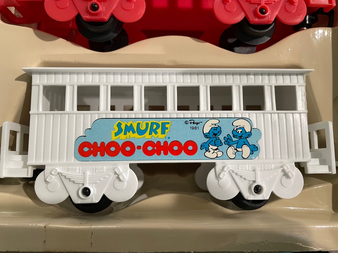 1981 Smurf Choo Choo Train IOB - Etsy