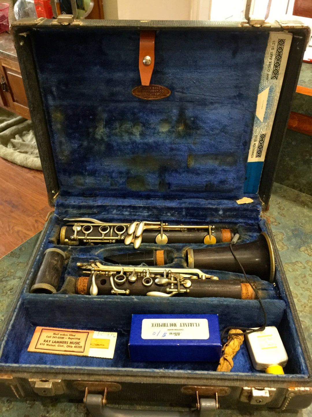 Vintage Noblet Paris Wood Clarinet 2857D Serial No. Plus Extra ...