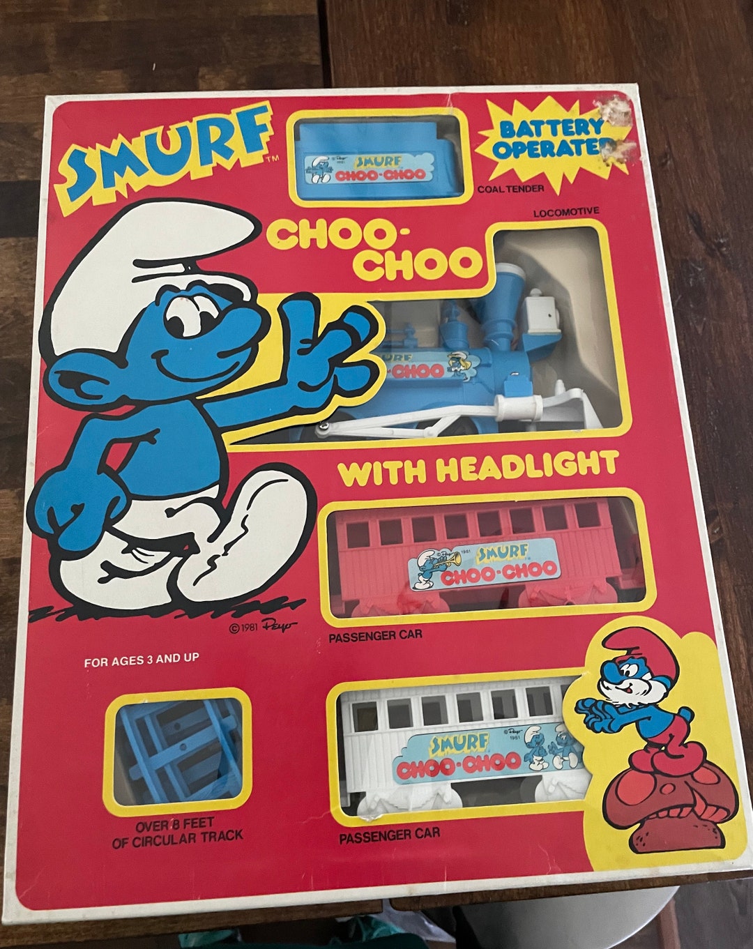 1981 Smurf Choo Choo Train IOB - Etsy