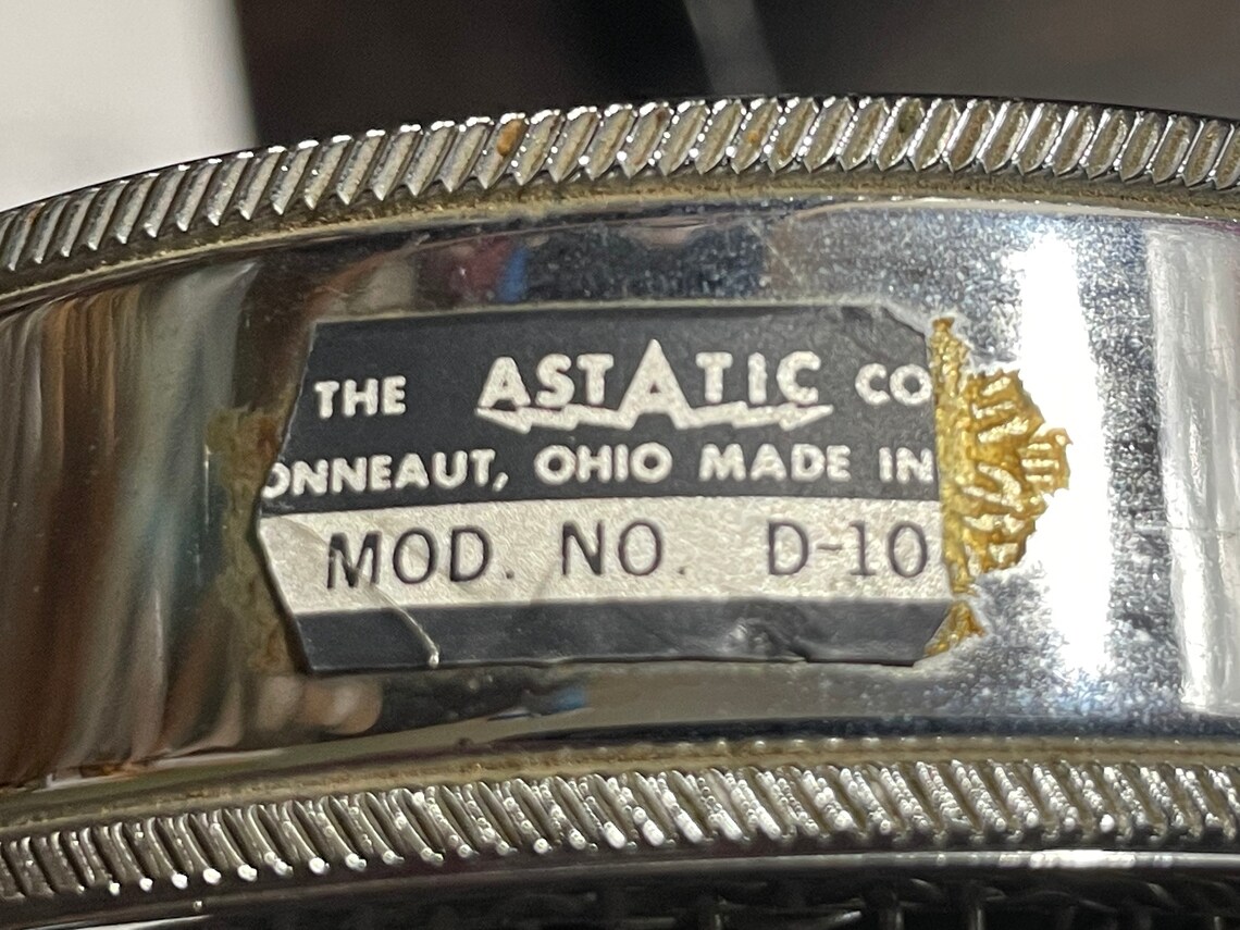 1960's Astatic Corp. Lollipop Microphone Model D-104 for Ham CB Radio ...