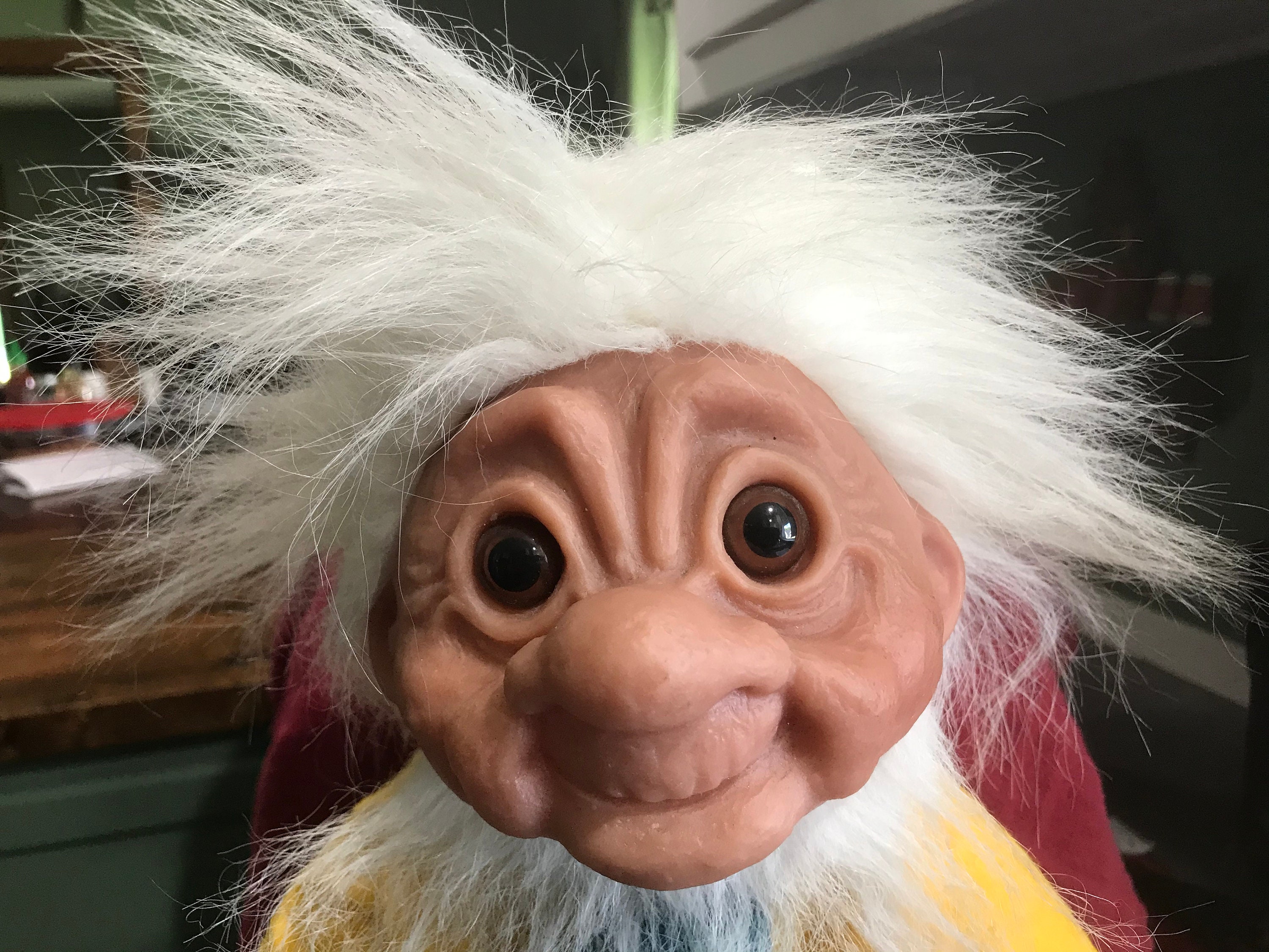 Vintage HTF 1977 Thomas Dam Grandpa Troll 14 Inches Toys & Games Dolls ...