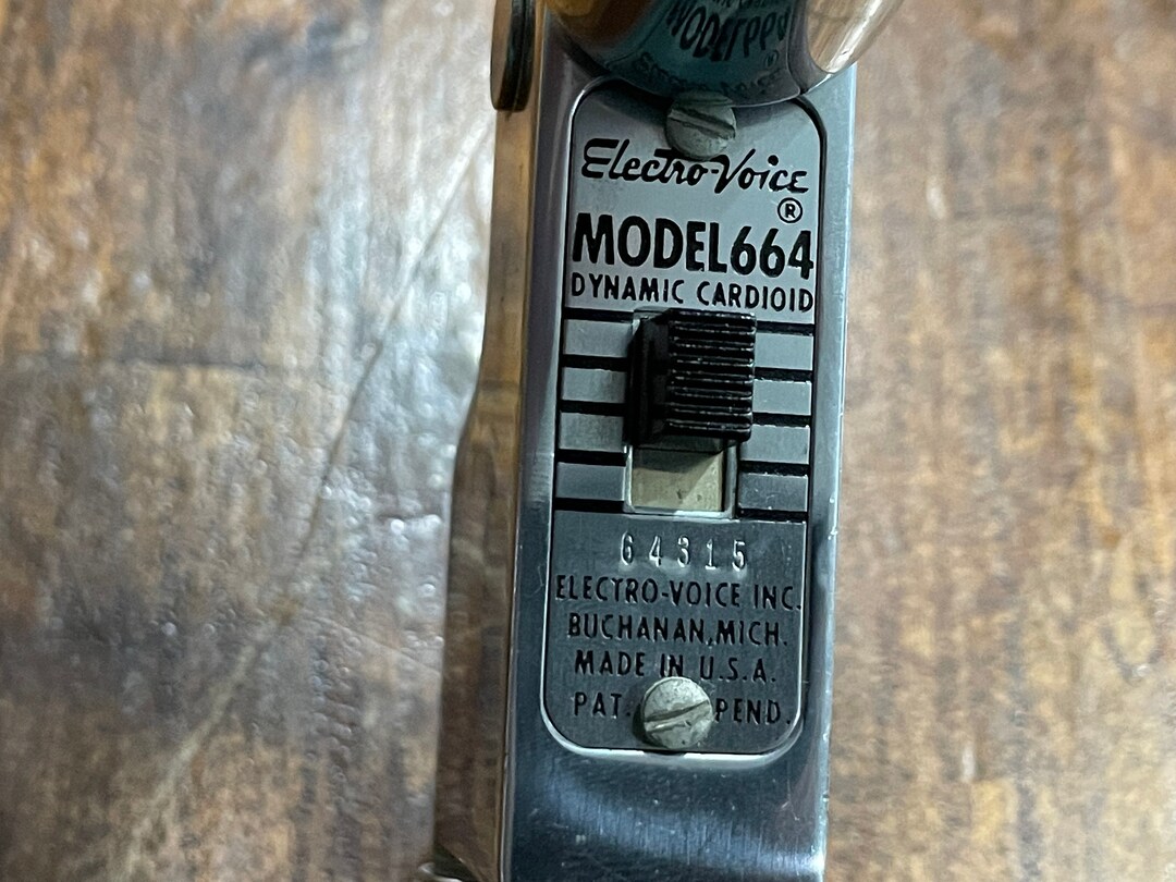 Vintage Electro-voice Dynamic Cardioid Model 664 Microphone - Etsy