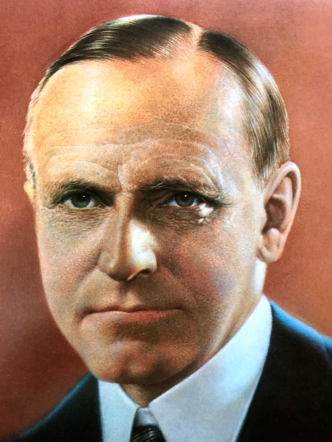 30th President Calvin Coolidge Color Portrait 11 X 14 - Etsy