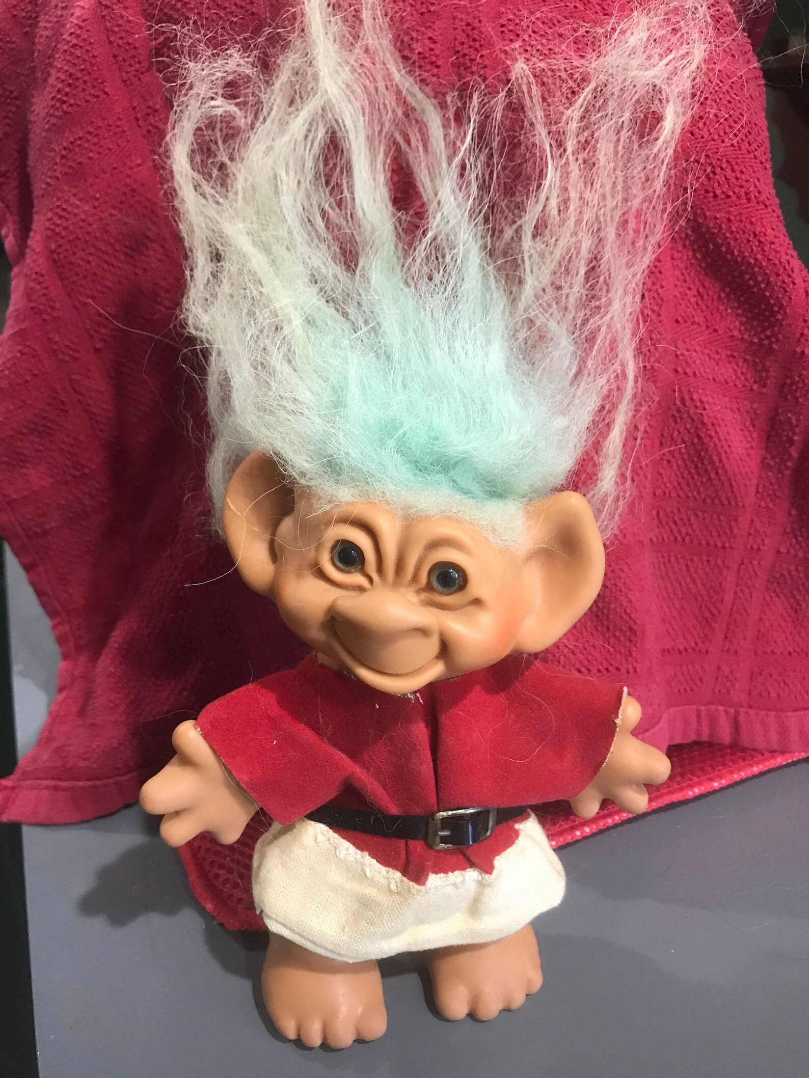 Vintage 1960's Uneeda Wishnik Troll Santa Doll 6 Inch - Etsy