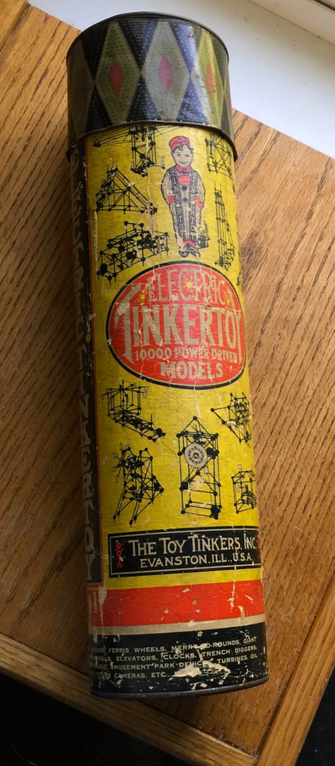 Antique 1959 Era Electric Tinkertoy Set - Etsy