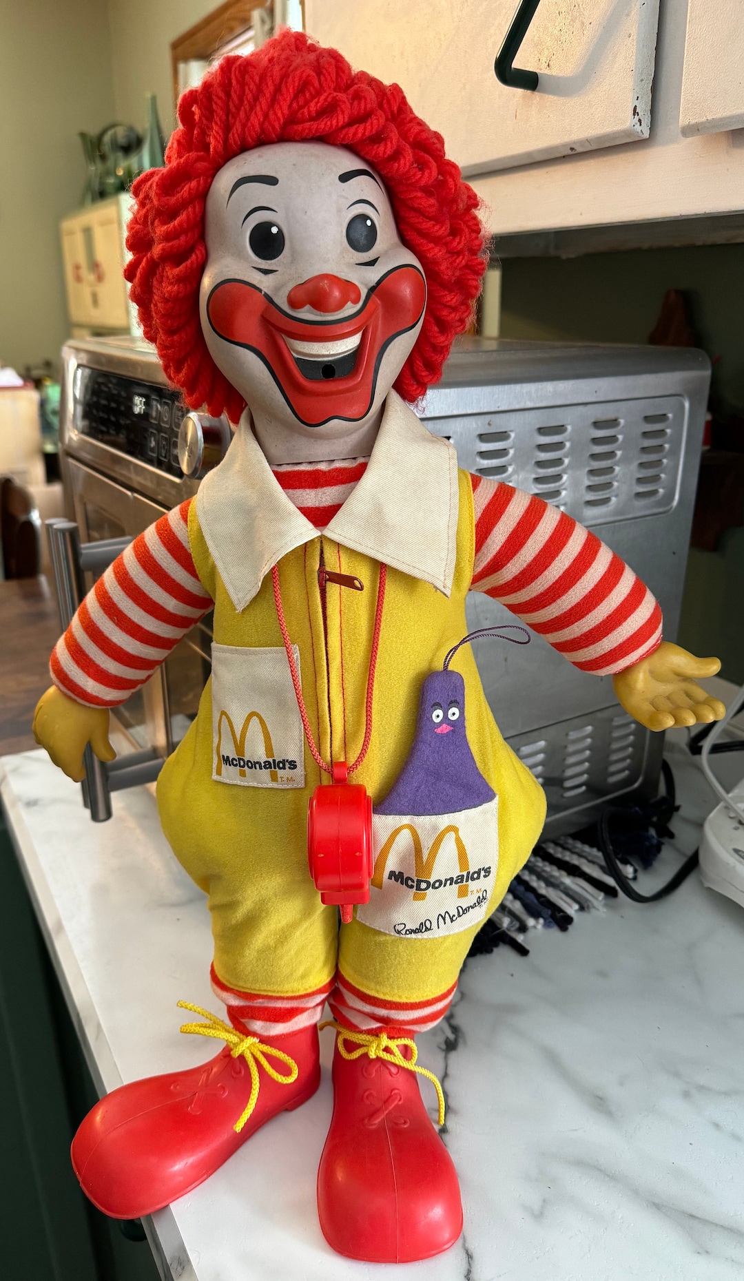 1978 Ronald Mcdonald Whistle Doll 21 Inches Tall - Etsy
