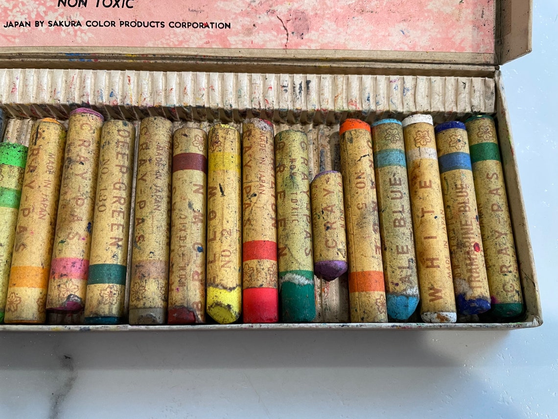 1960's Sakura Cray-pas the Newest in Crayons Japan - Etsy