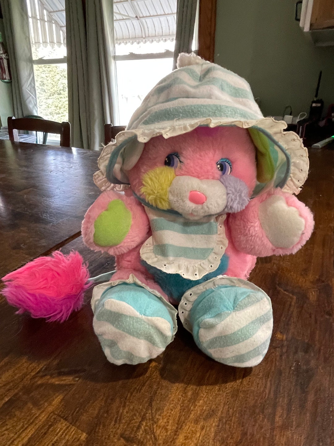Original 1986 Cribsy Baby Pink Popple Rattle Tail - Etsy