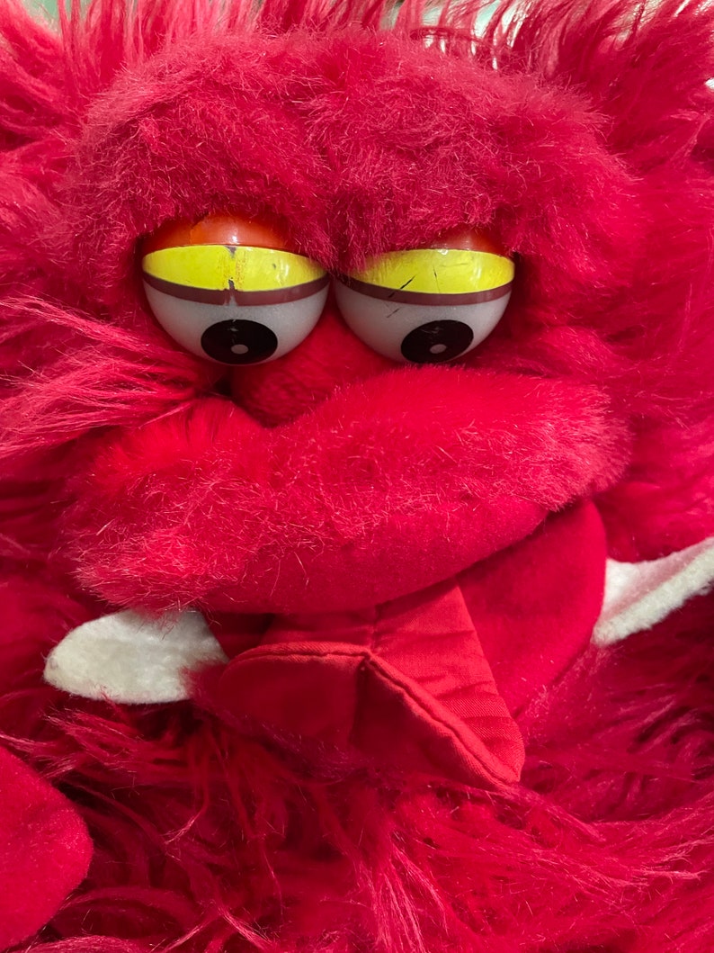Rare 1980's Yang Jee Raz Furbles Monster Hand Puppet 15 " - Etsy