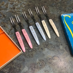 Vintage Little Fork Stainless Cocktail Forks in Box "ozark Mountains ...