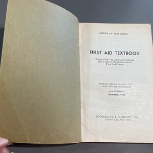 1968 First Aid American Red Cross Handbook - Etsy