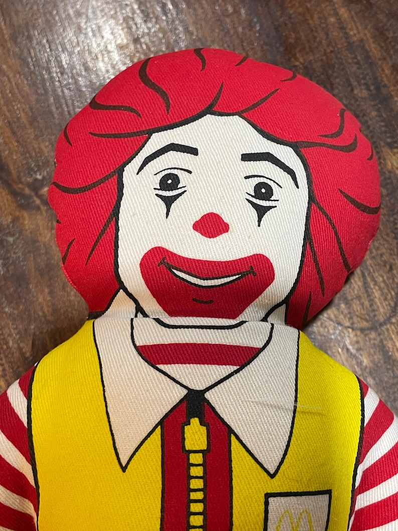 1984 Ronald Mcdonald 12 Inch Cloth Plush Doll - Etsy