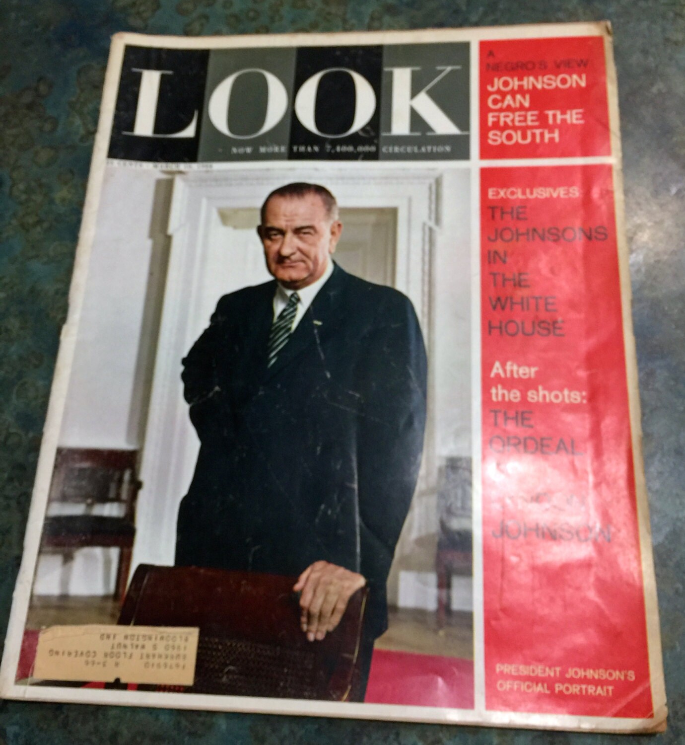 March 10th 1964 Look Magazine the Johnsons in the White - Etsy