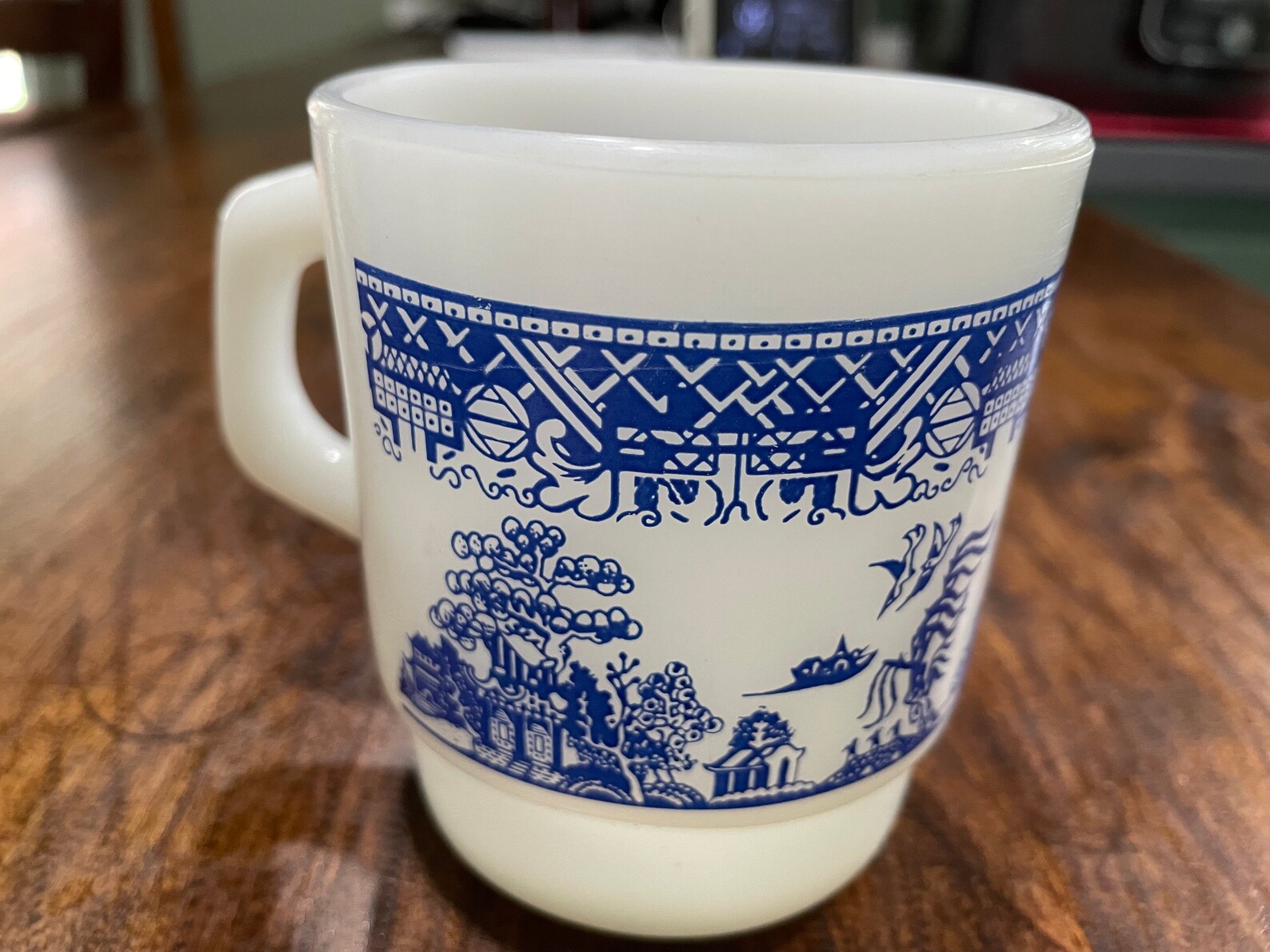 1970's Fire King Anchor Hocking Blue Willow Coffee Mug - Etsy