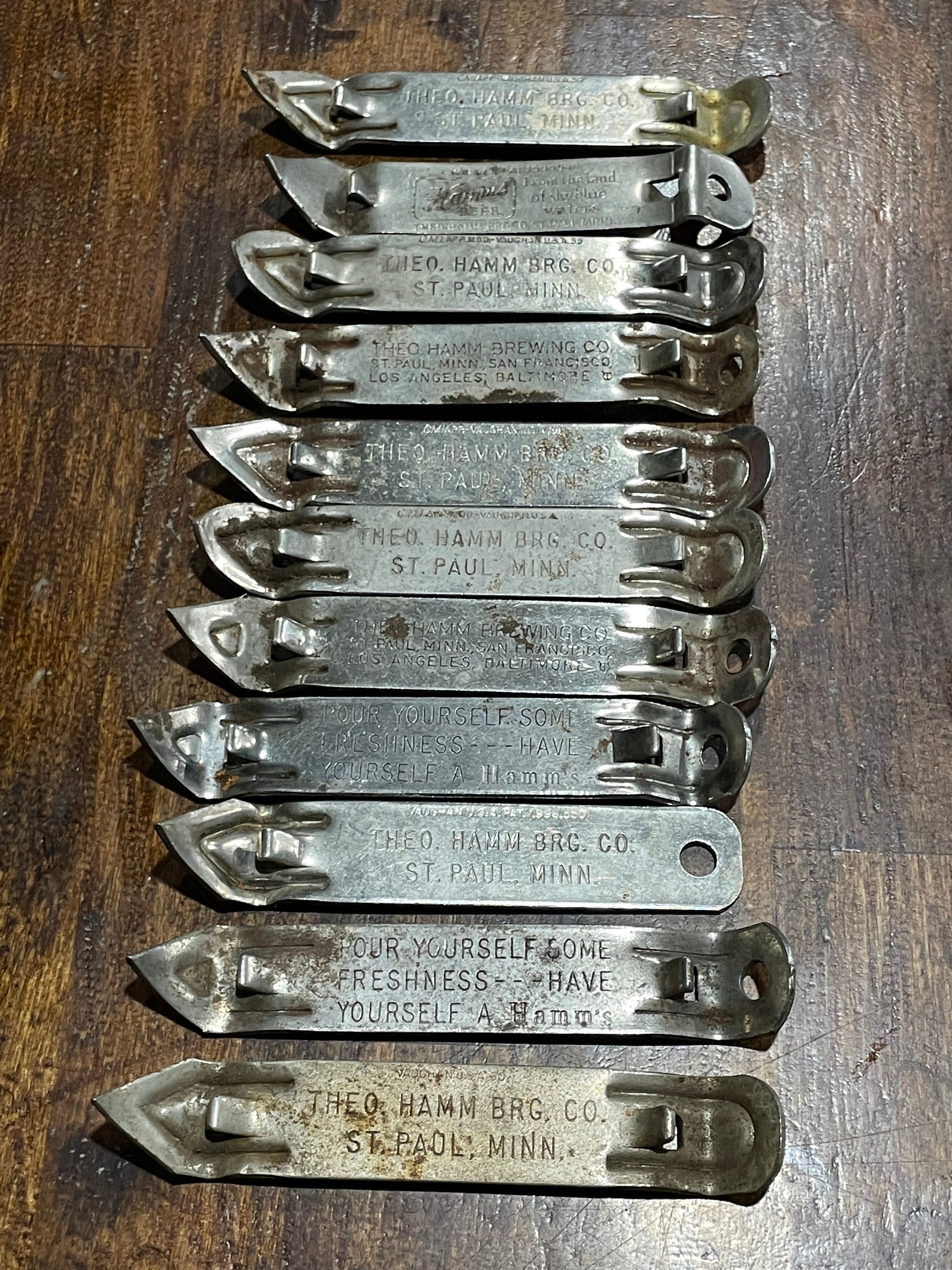Qty of 11 Vintage Church Key Hamms Beer Can or Bottle Openers - Etsy