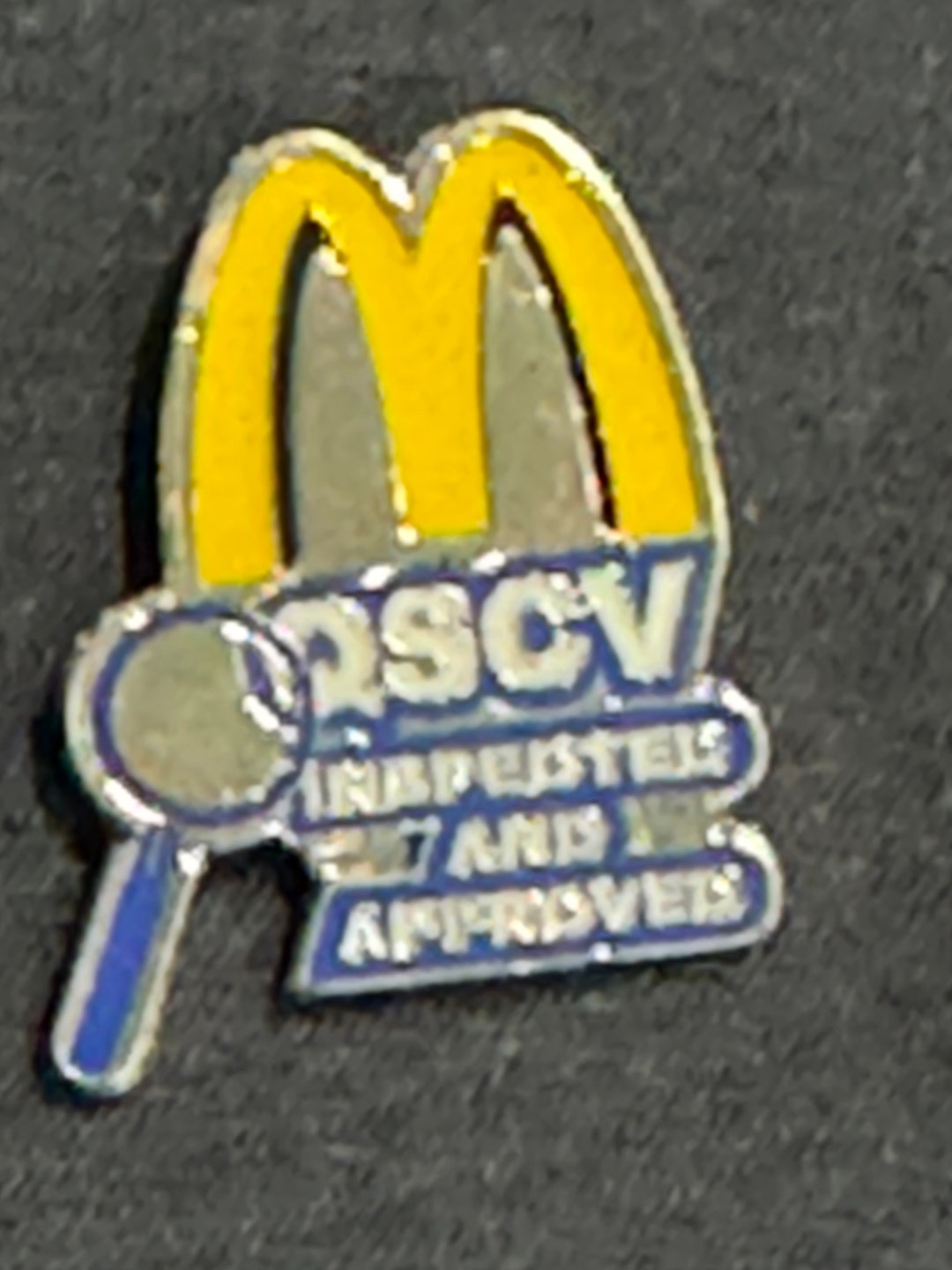 1980's Mcdonalds QSCV Inspected and Approved Rare Pin - Etsy