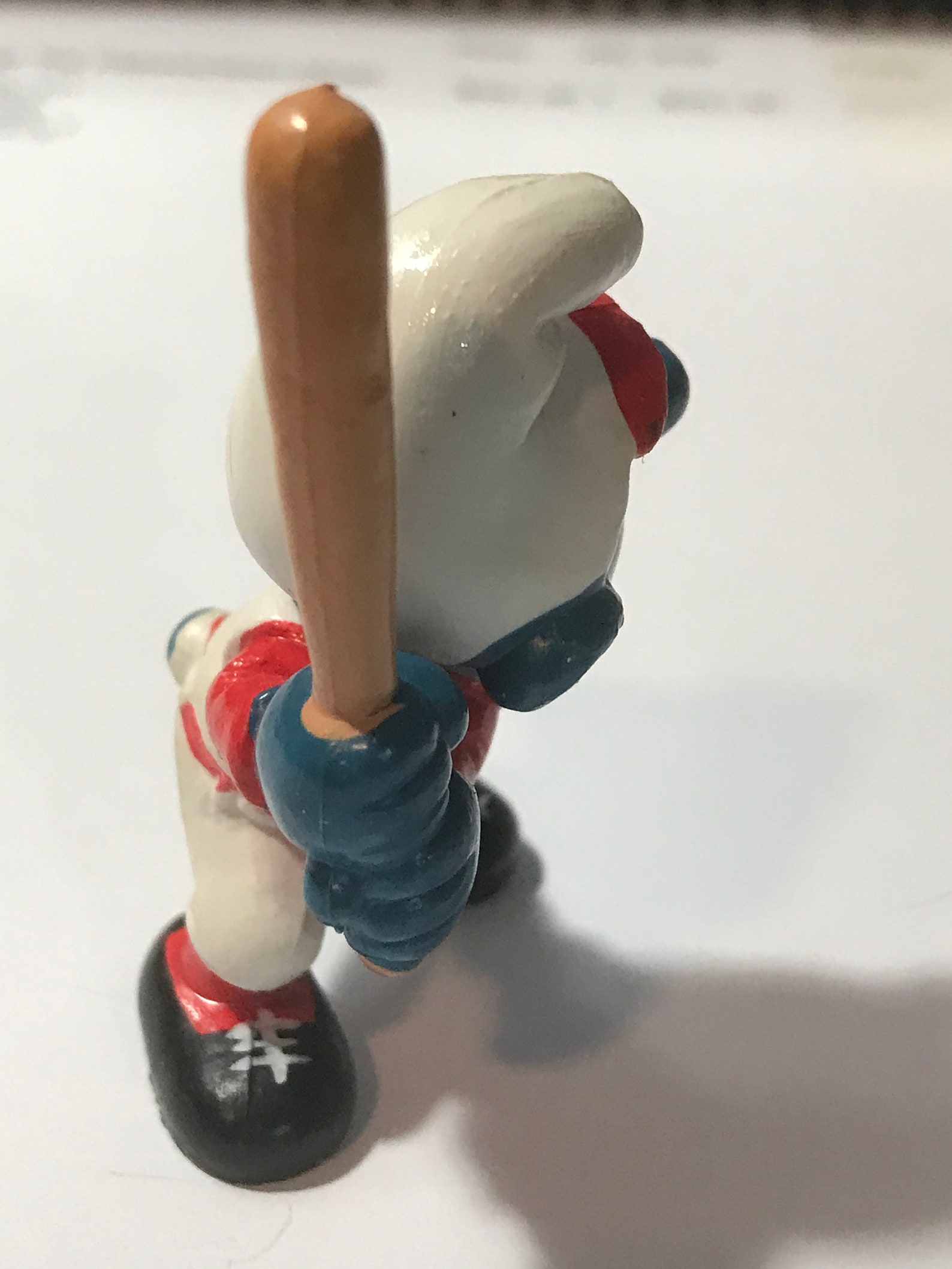 Smurf Baseball Player PVC Toy Figurine 1980 | Etsy