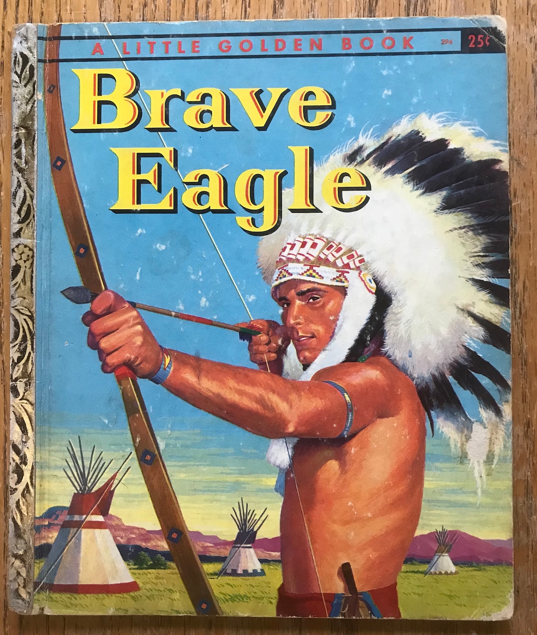 1957 Brave Eagle Golden Book B Edition - Etsy