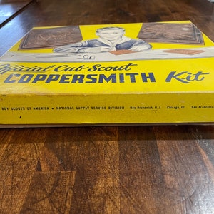 1956 Official Cub Scout Coppersmith Kit in Orig Box - Etsy