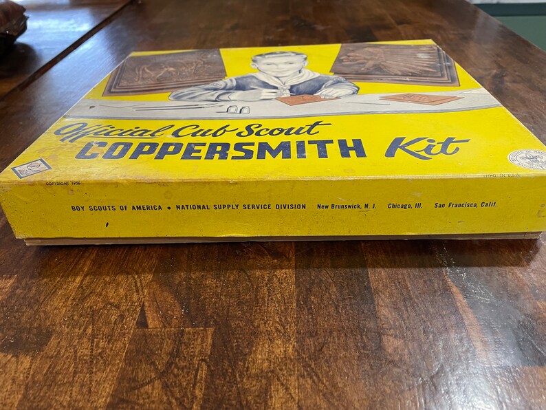 1956 Official Cub Scout Coppersmith Kit in Orig Box - Etsy