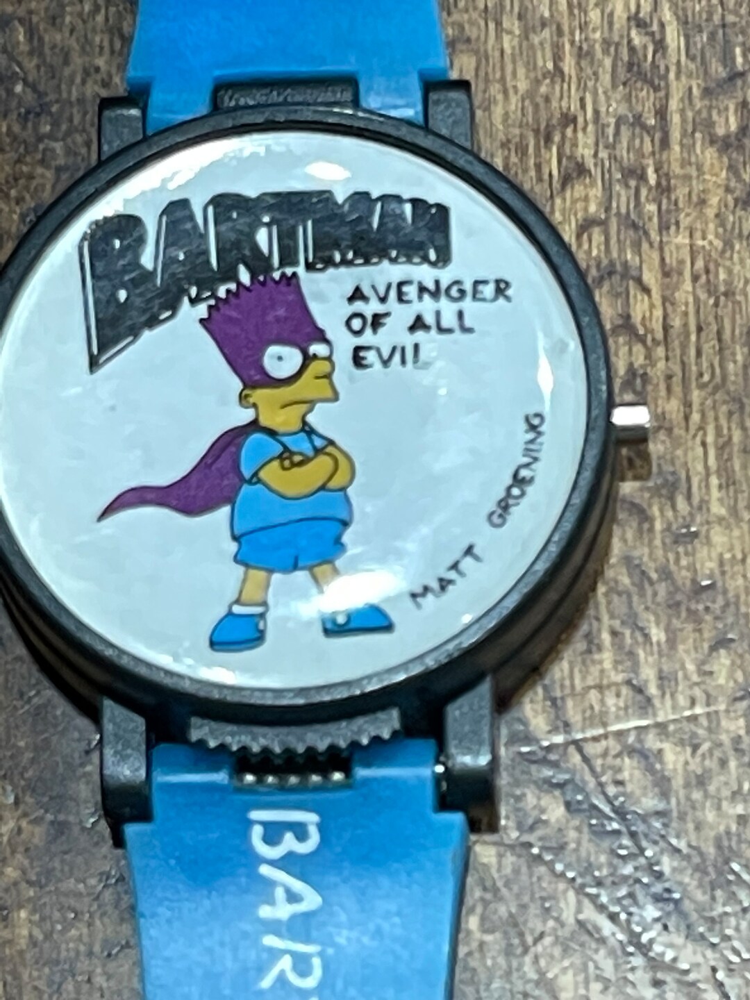 1990 Bart Simpson Bartman Wrist Watch - Etsy