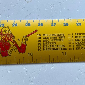 1970's Mcdonalds Mcmetrics Tin Ruler (new Old Stock) - Etsy