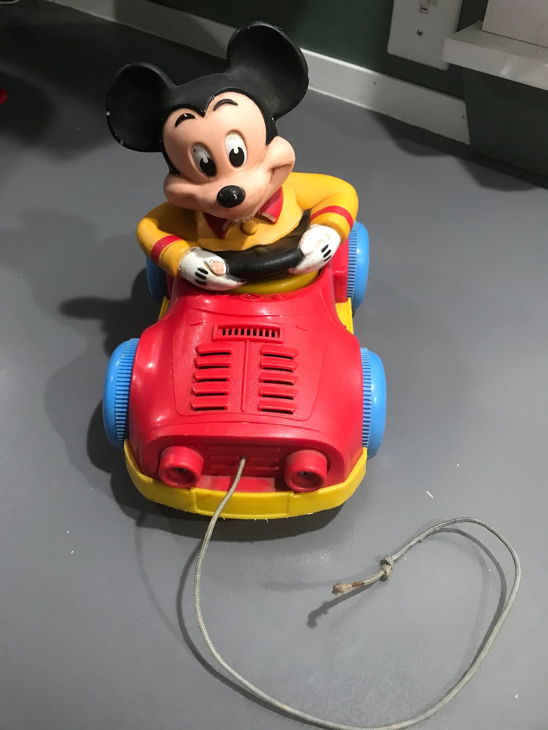 Vintage 1973 Mickey Pull Car Kohner Bros. Walt Disney Productions - Etsy
