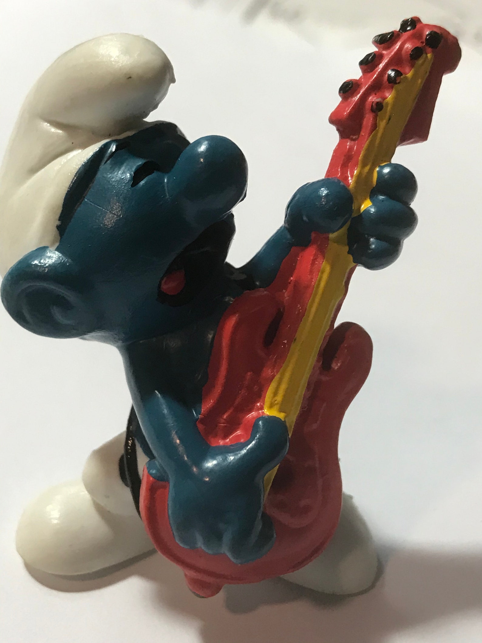 1977 Rock 'n Roll Smurf PVC Figure - Etsy