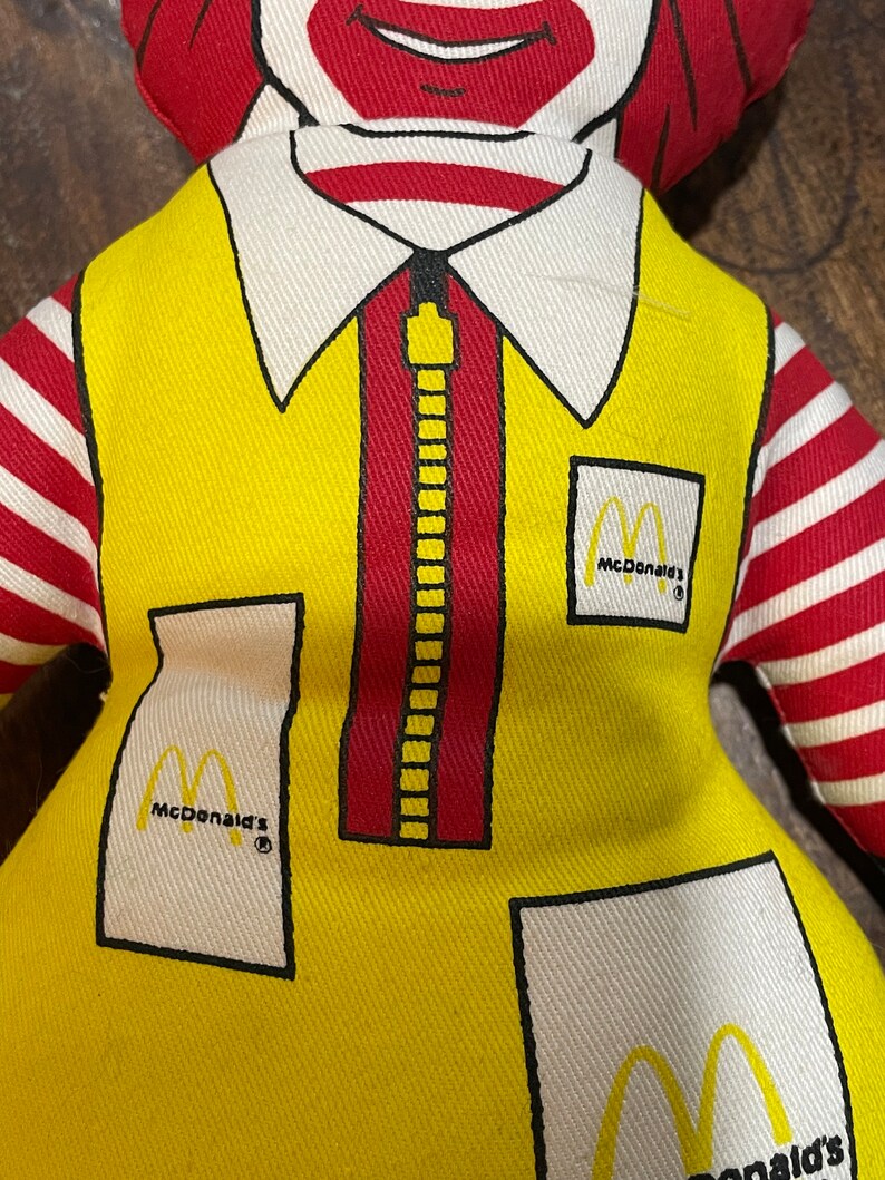 1984 Ronald Mcdonald 12 Inch Cloth Plush Doll - Etsy