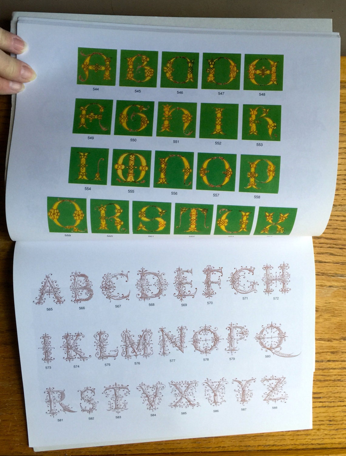 1200 Ornamental Letters CD Rom and Book Electronic Dover Clip - Etsy