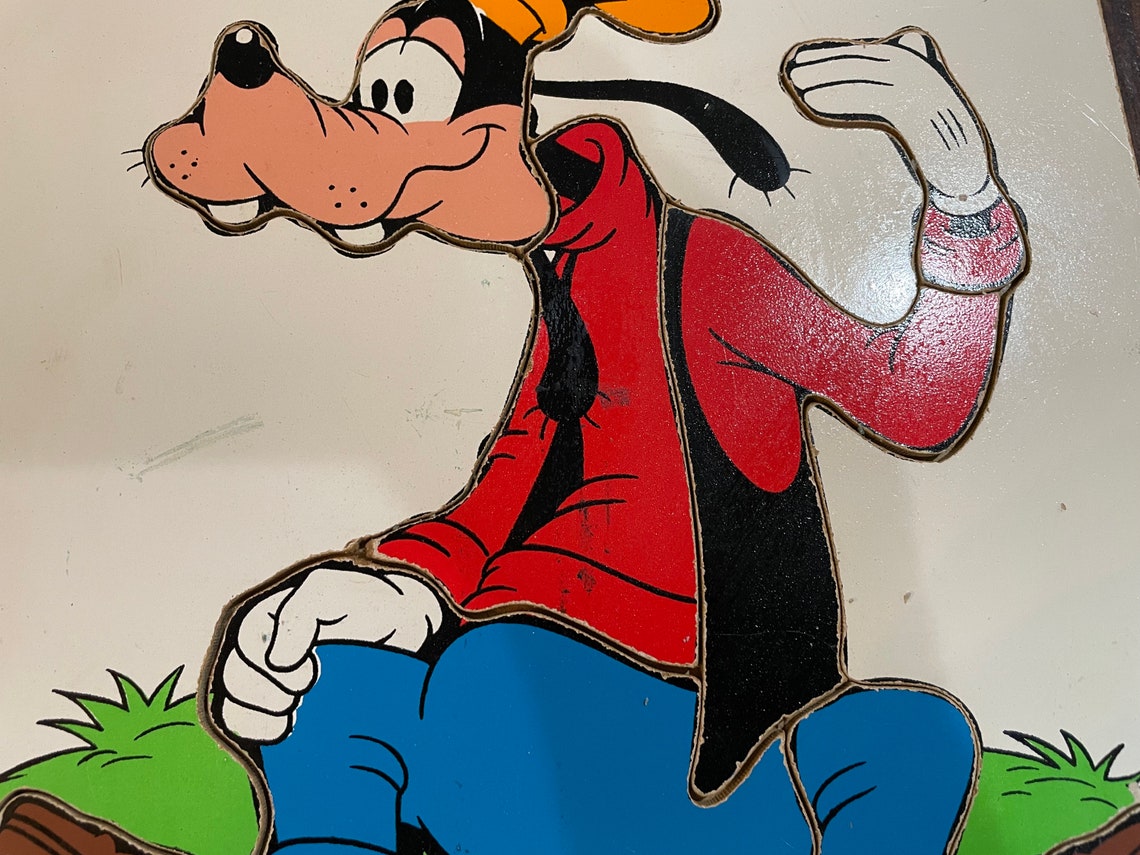 1970's Goofy Playskool Wood Tray Puzzle - Etsy