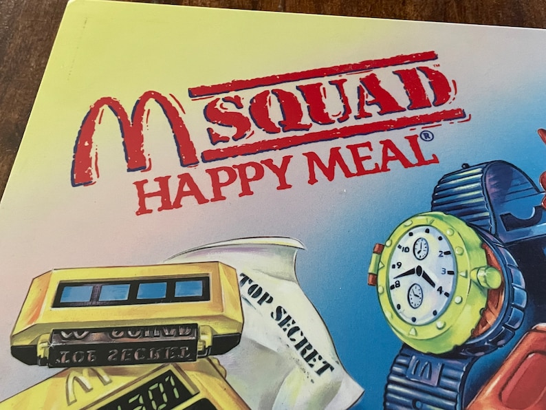 Rare 1992 M Squad Happy Meal Translite - Etsy