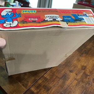 1981 Smurf Choo Choo Train IOB - Etsy