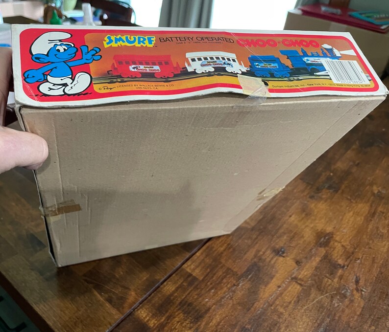 1981 Smurf Choo Choo Train IOB - Etsy