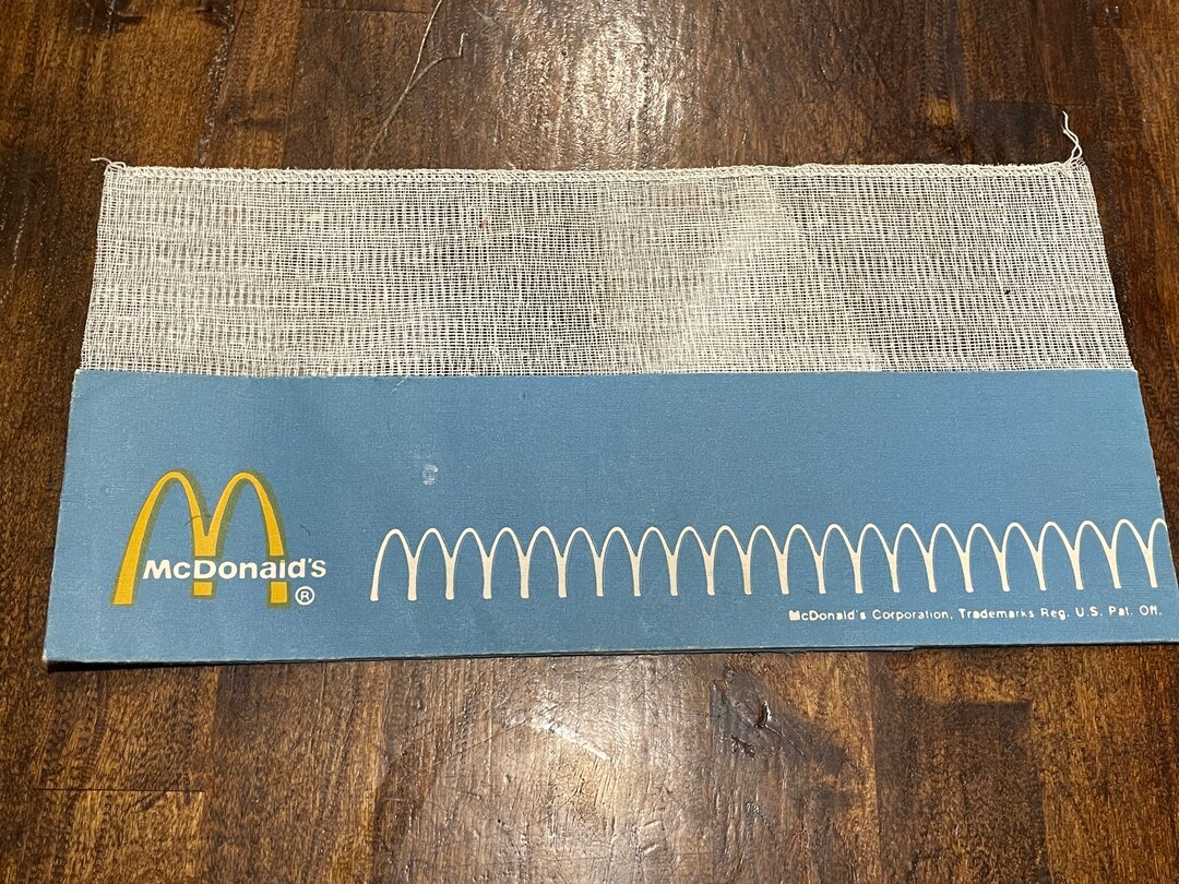 1970's Rare HTF Mcdonalds Blue Paper Mesh Uniform Cellucap Hat - Etsy
