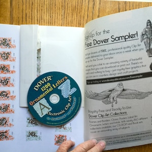 1200 Ornamental Letters CD Rom and Book Electronic Dover Clip Art - Etsy