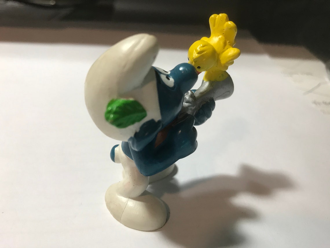 Smurf Hunter PVC Toy Figurine 1978 | Etsy