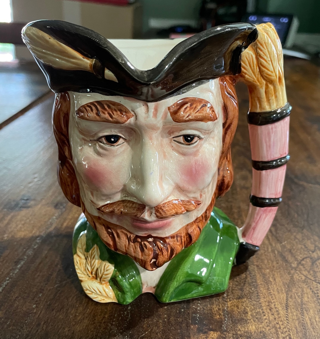 1970s Robin Hood England Crown Toby Jug - Etsy